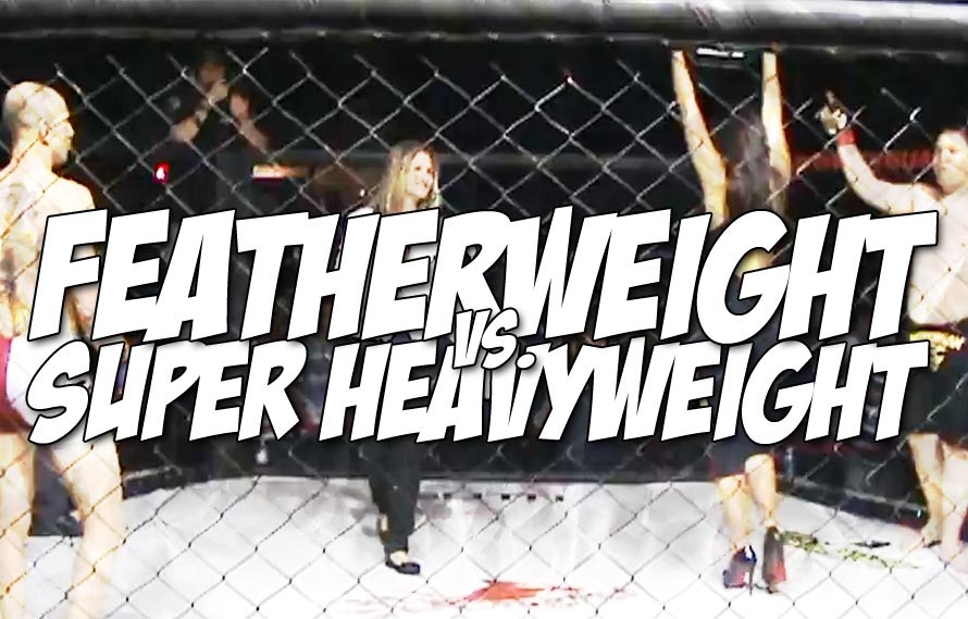 Watch this featherweight submit a super heavyweight in just 25 seconds ...