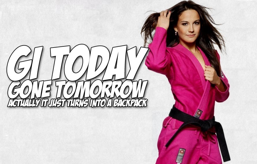 Someone discovered how to make a gi into a backpack | MiddleEasy