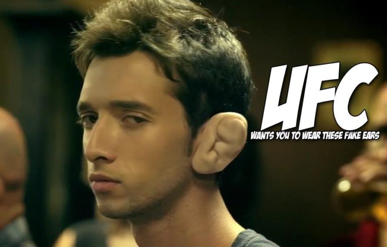 In Africa, UFC made cauliflower ears that doubles as radios, yeah it's ...