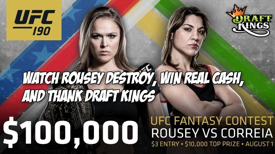 Be awesome. Enter Draft Kings UFC 190 Tournament and win real cash ...
