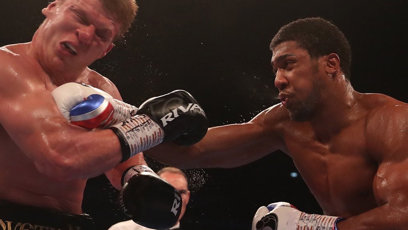 Anthony Joshua Brutally KO's Alexander Povetkin In Round 7 | MiddleEasy