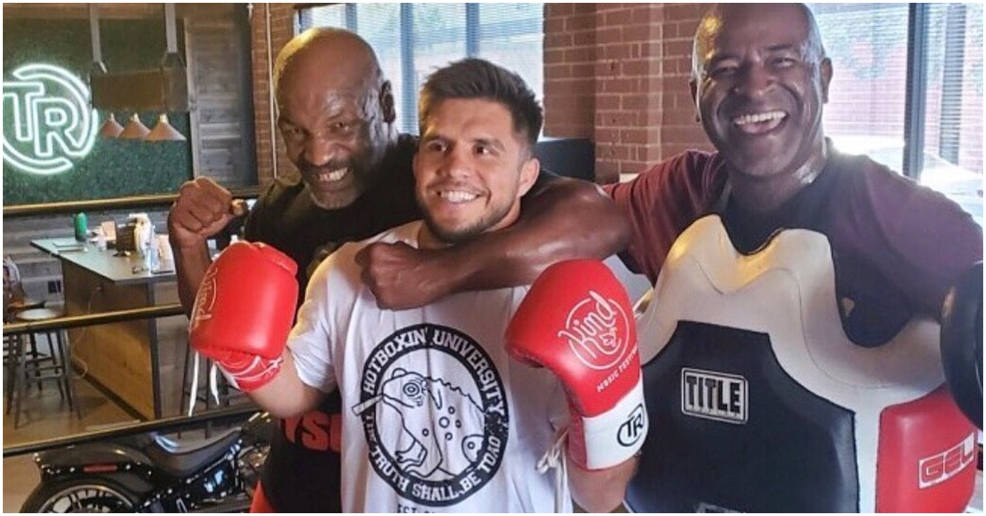 (Video) Henry Cejudo Shows Off Boxing Speed and Power With Mike Tyson