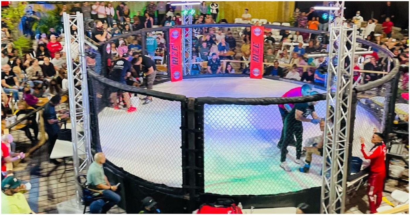 (Video) Watch Fan Open Fire Cageside During Amateur MMA Event in Florida