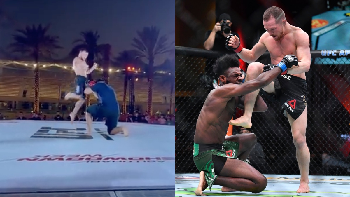 Petr Yan Trolls With Illegal Knee During UFC 267 Open Workouts ...
