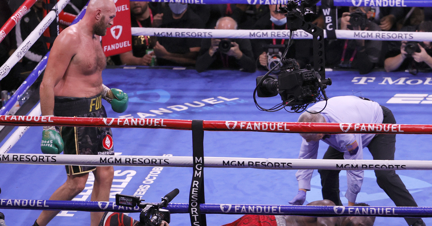 Tyson Fury After KO'ing Deontay Wilder: 'I Always Deliver!' | MiddleEasy