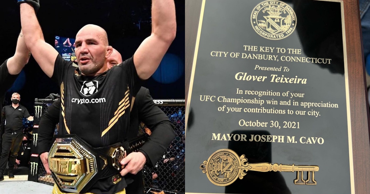 Glover Teixeira Given Key To The City Of Danbury, Connecticut ...