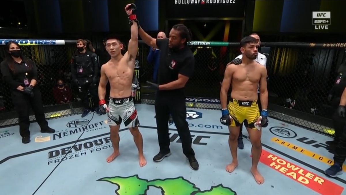 Song Yadong Bulldozes Julio Arce For TKO Win - UFC Vegas 42 Results ...