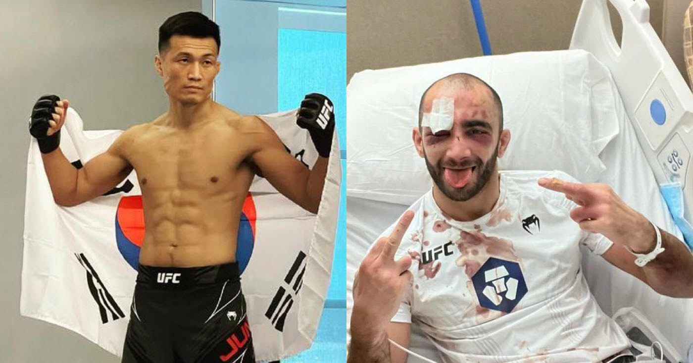 'The Korean Zombie' Facepalms At Giga Chikadze After Loss, Chikadze ...