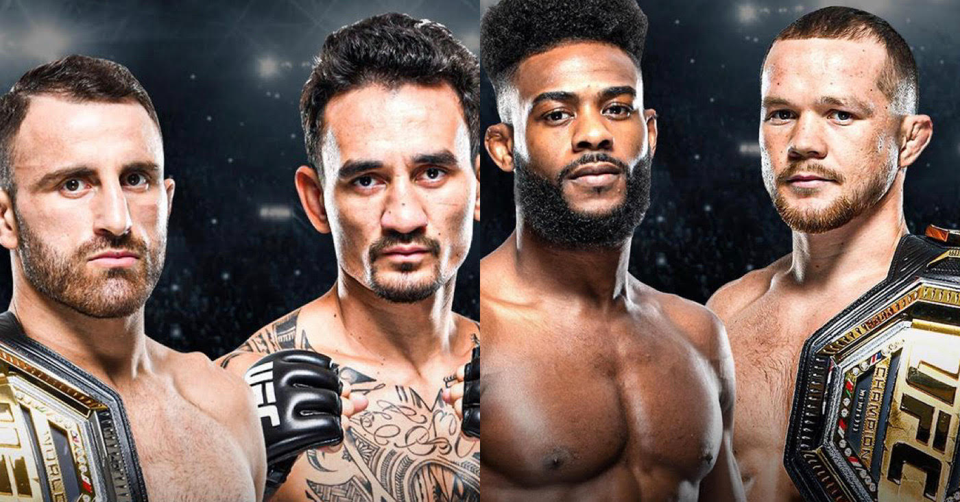 Alex Volkanovski vs, Max Holloway 3, Aljamain Sterling vs. Petr Yan 2 ...