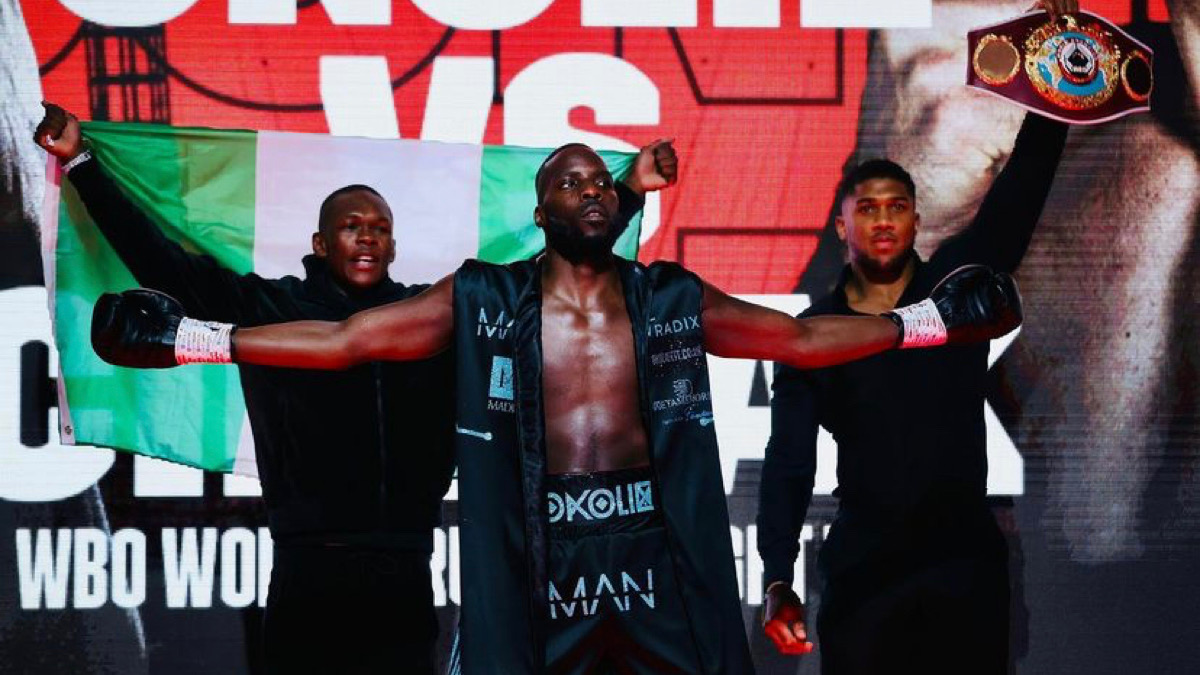 (Video) Israel Adesanya, Anthony Joshua Walk Out With WBO Champion ...