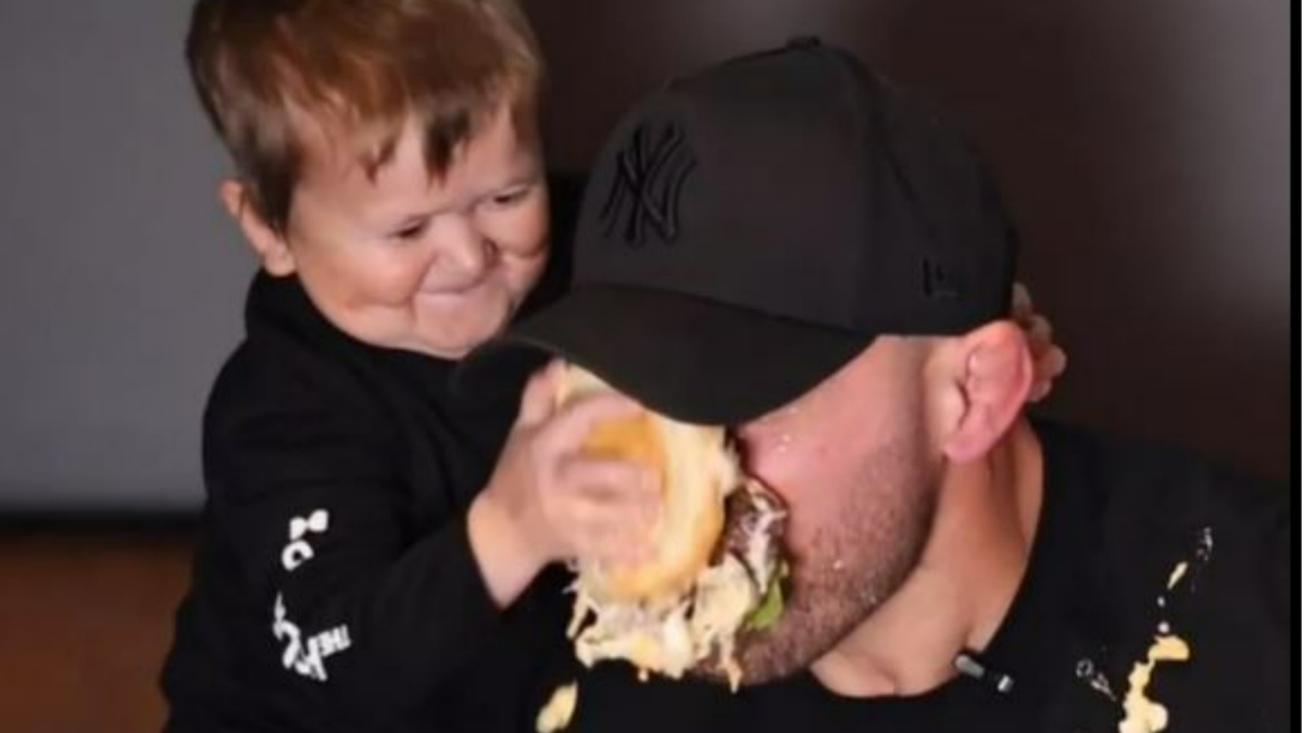 Watch As Hasbulla Smashes Alexander Volkanovski With A Cheeseburger