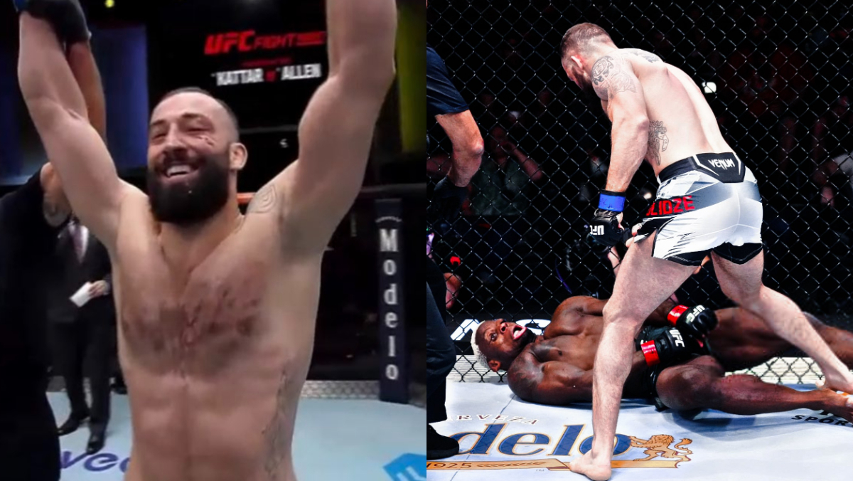 Roman Dolidze Delivers Brutal First Round Knockout of Phil Hawes - UFC ...