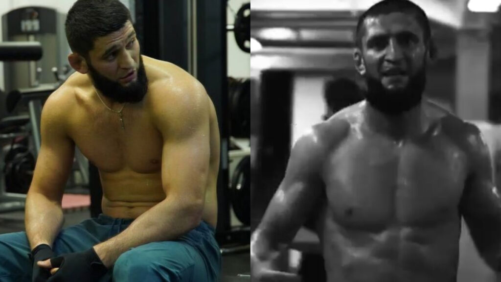 Khamzat Chimaev Looks Absolutely Jacked Lifting Weights Ahead of UFC ...