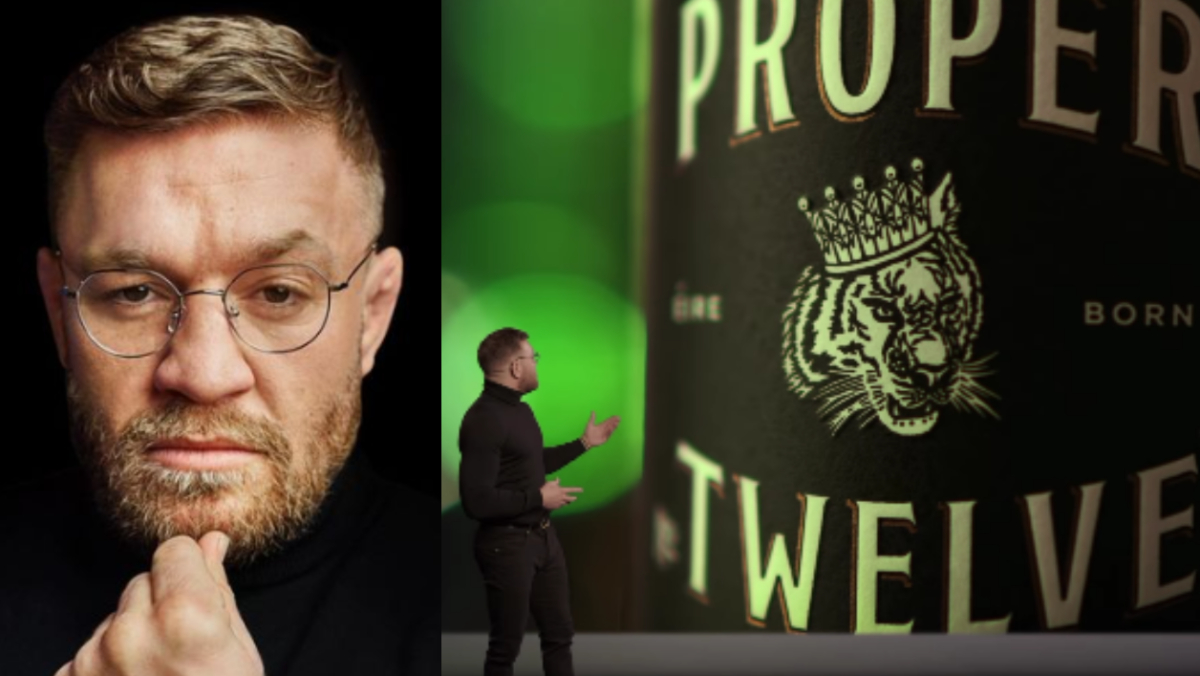 Conor McGregor Impersonates Steve Jobs in Launch of Irish Apple Flavor ...