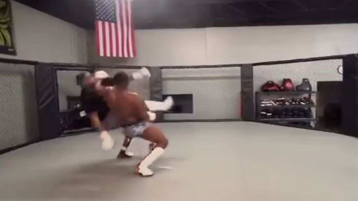 Watch: Jon Jones Dominates in Sparring Footage Against Walt Harris ...