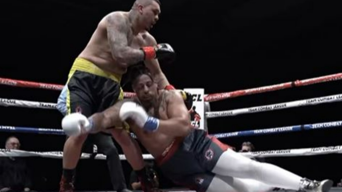 Greg Hardy Knocked Out In Team Combat League Boxing Match