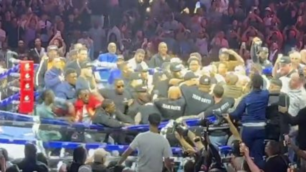 Floyd Mayweather vs. John Gotti III Bout Ends With Massive Brawl