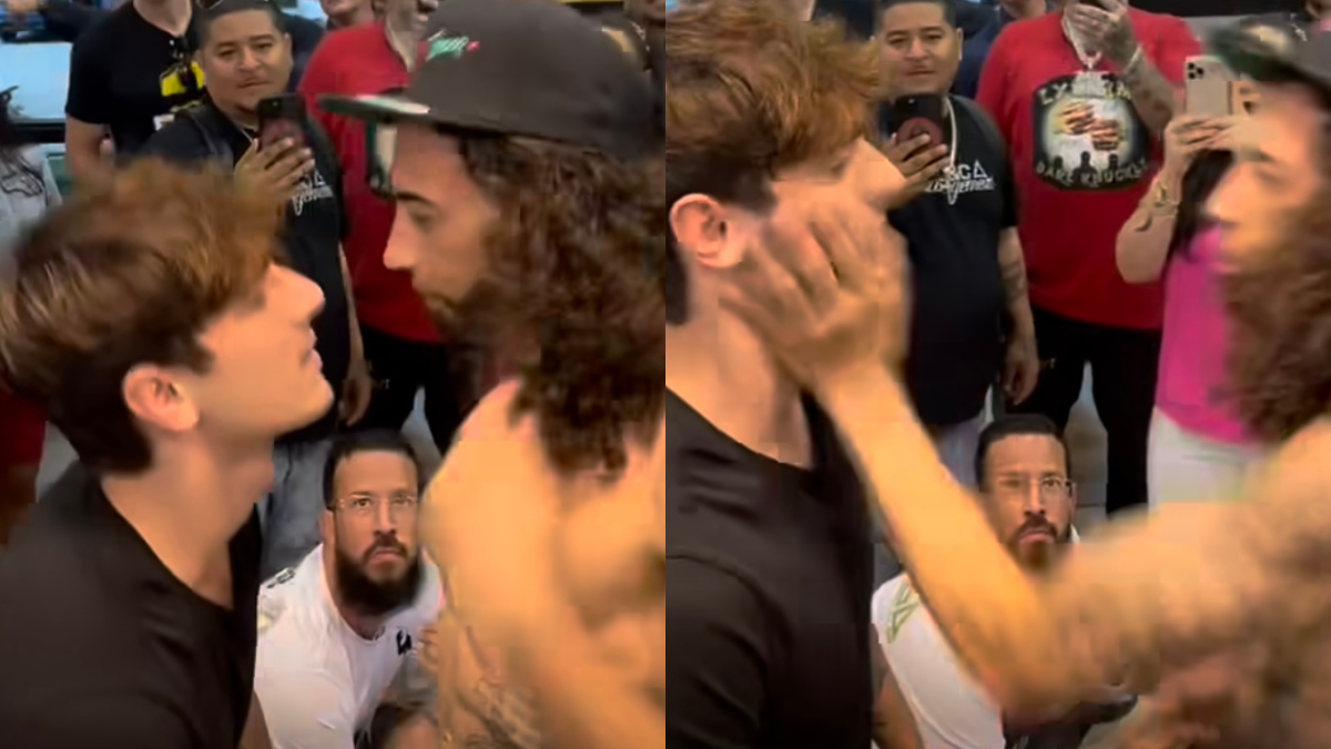 Social Media Superstar Bryce Hall Slapped By BKFC Veteran (Video)