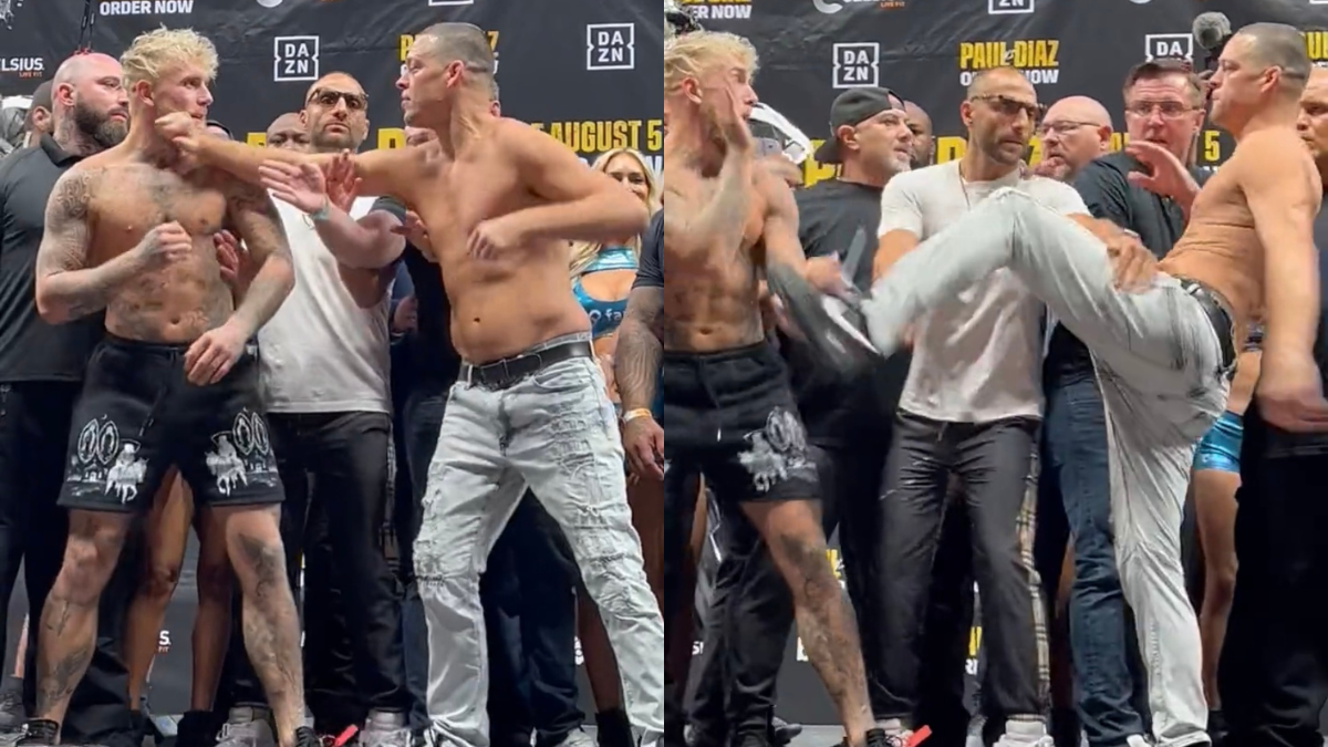 Jake Paul And Nate Diaz Meet For Intense Final Faceoff (Video)