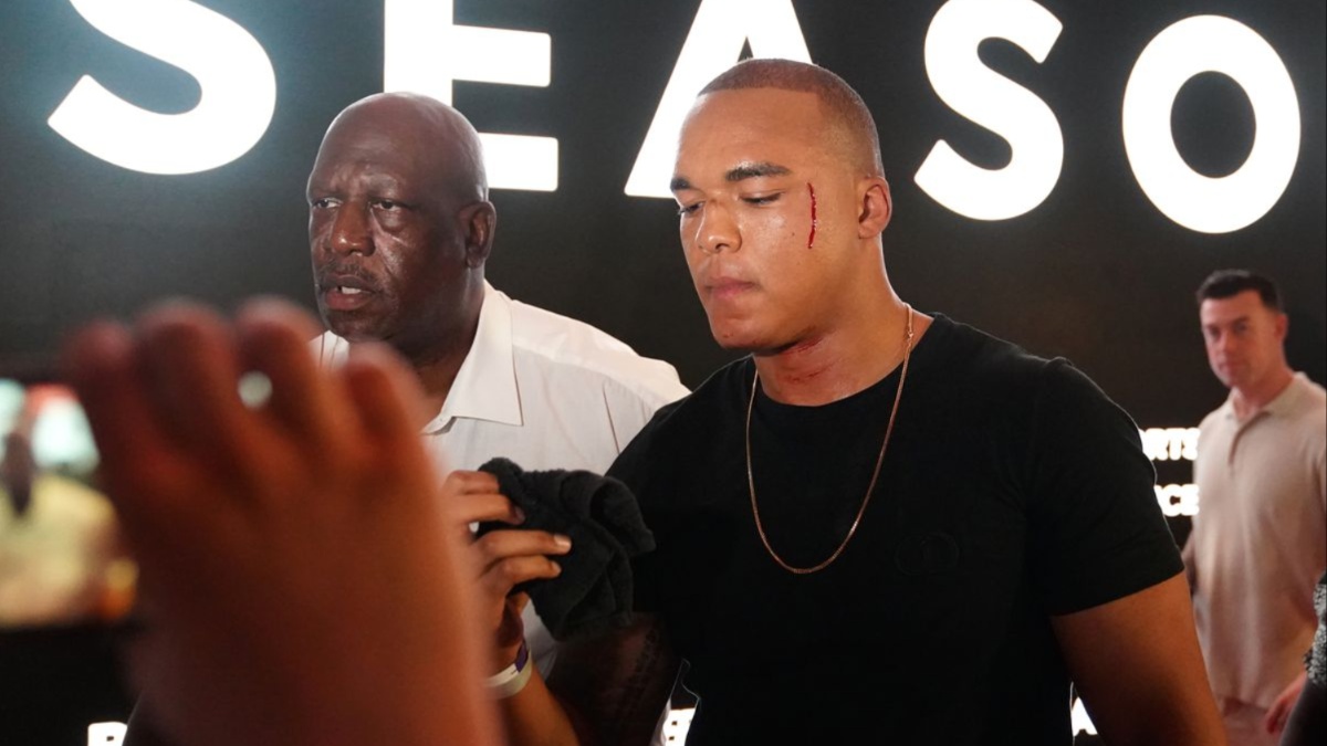 Video: Wild Brawl at Tyson Fury vs. Francis Ngannou Press Conference ...