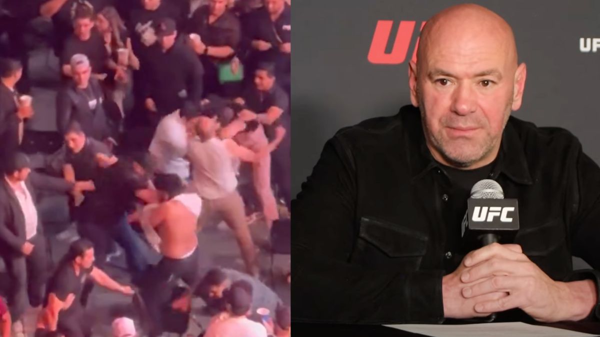 Dana White Addresses Crazy Crowd Brawl At Ufc Mexico I Dont Think