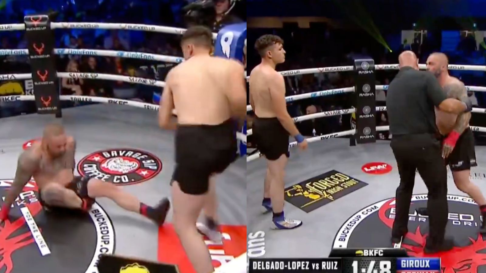 BKFC Fighter Snaps His Ankle And Reposition It Himself In Mid-Fight ...