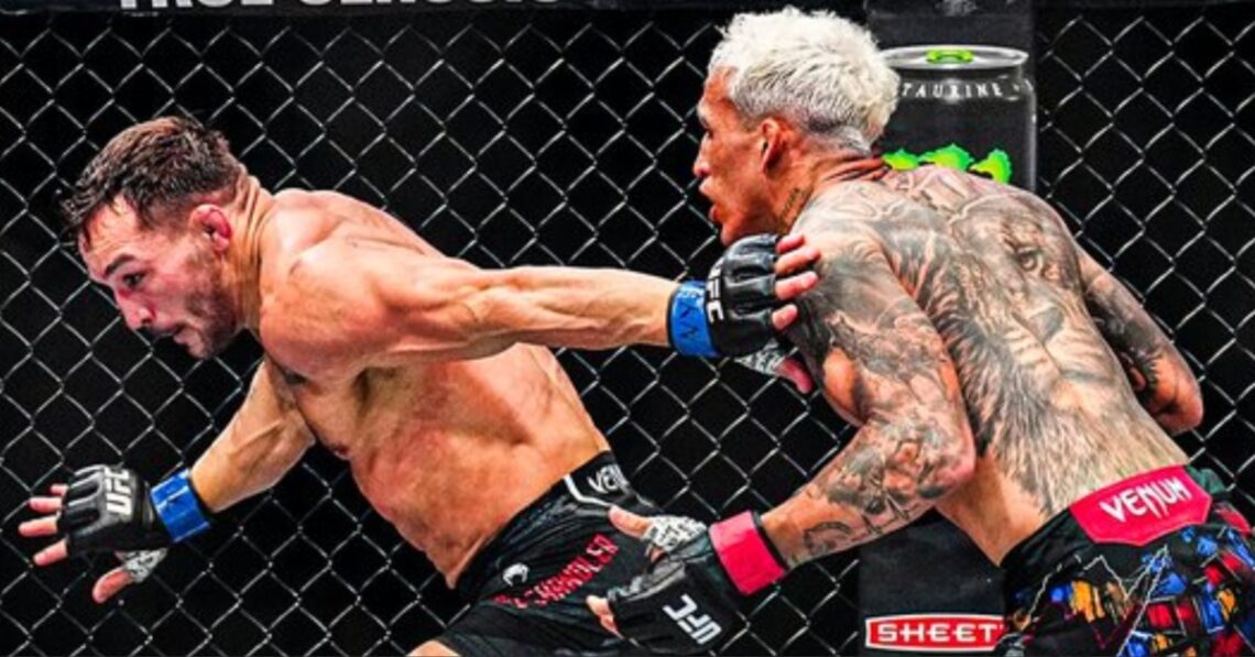 Charles Oliveira Survives Late-Round Onslaught From Michael Chandler ...
