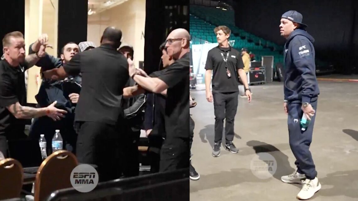 Nate Diaz and Islam Makhachev’s Tension Explodes With Bottle Throwing ...