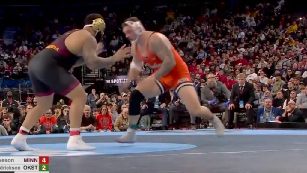 Wyatt Hendrickson Upsets Gable Steveson In NCAA Wrestling Finals ...