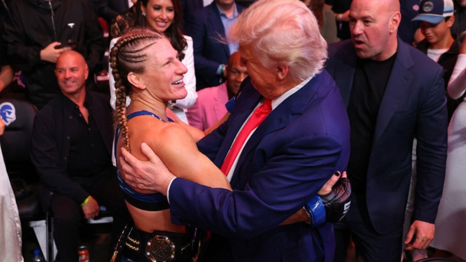 Donald Trump Gave Kayla Harrison a Kiss After Her Championship Win ...