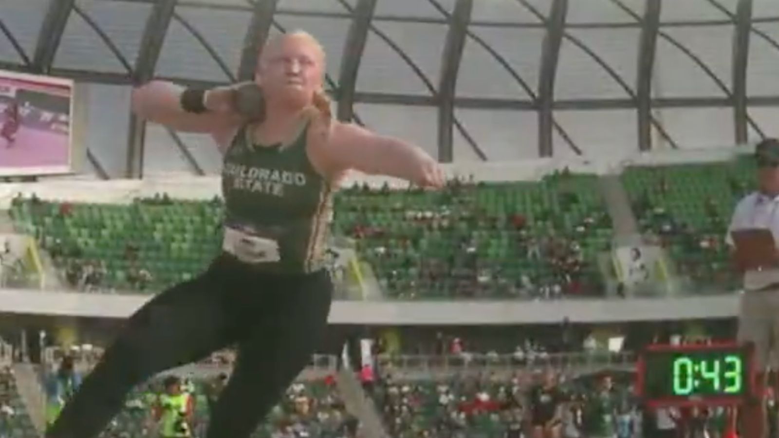 Mya Lesnar Daughter of Brock Lesnar Wins NCAA Shot Put Title with ...