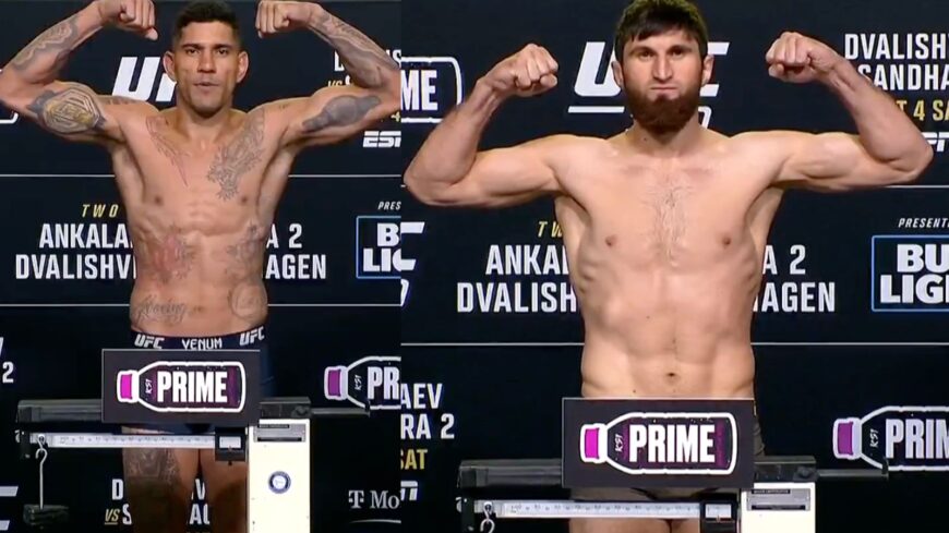 UFC 320 Full Weigh-In Results — Alex Pereira vs Magomed Ankalaev Make ...