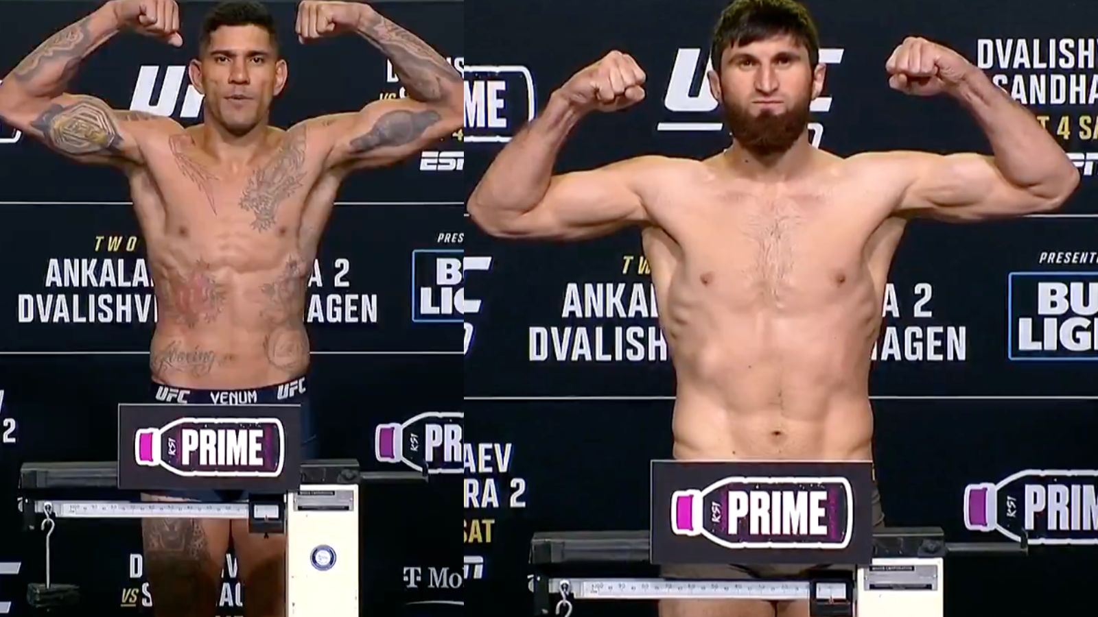UFC 320 Full Weigh-In Results — Alex Pereira vs Magomed Ankalaev Make ...