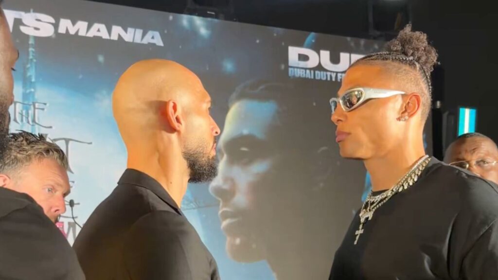 Andrew Tate and Chase DeMoor Face Off Ahead of Misfits Boxing 23 in Dubai | MiddleEasy