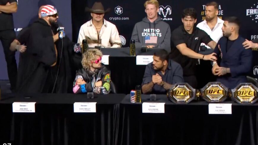 Josh Hokit Gets Kicked Out Of UFC Freedom 250 Presser After 'Chama On ...